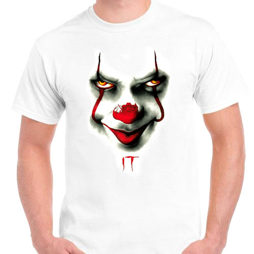 Camiseta Pennywise. It (Eso), Cara por 19,85€ - Qué Friki