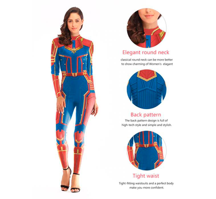 Disfraz Capitana Marvel, 2019 por 44,20€ - Qué Friki