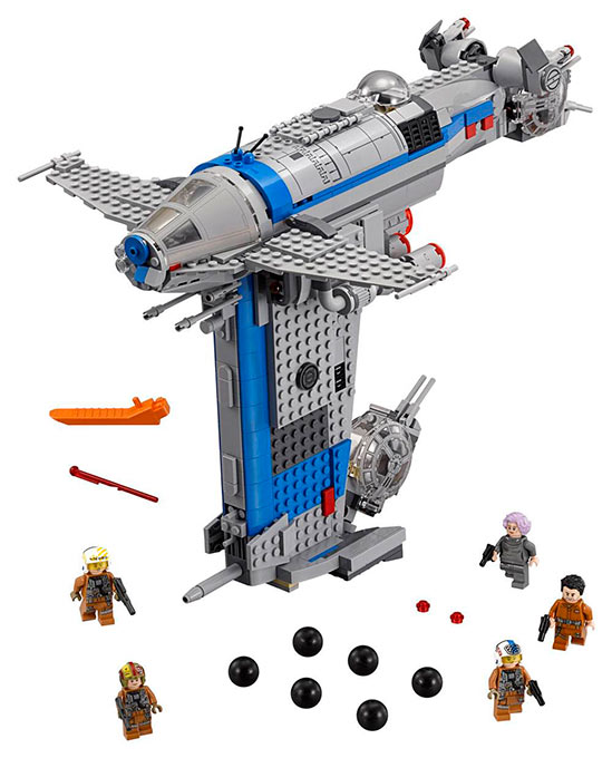 Lego Bombardero de la Resistencia, 39cm. Star Wars Ep VIII. Nº 75188 ...