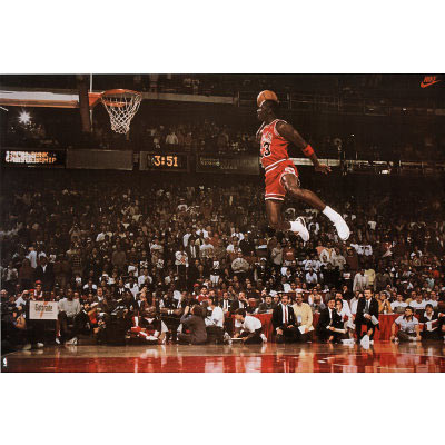 Póster Michael Jordan. Line Dunk por 23,96€ - Qué Friki
